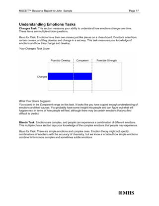 MSCEIT Resource Report | PDF