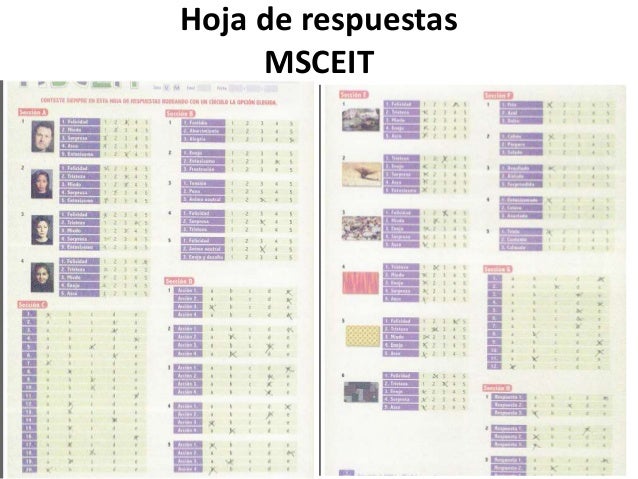 (Msceit) test de inteligencia emocional