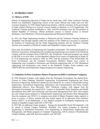 M sc entrance information brochure 2072 | PDF | Professional School | Postgraduate Education