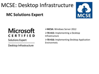 Microsoft IT Certifications | PPTX
