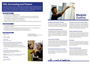 LSBF In SG Msc Accounting & Finance | PDF | Professional School ...