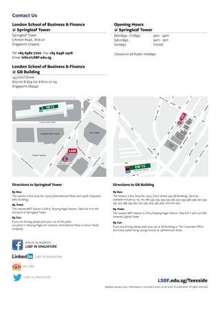 LSBF In SG Msc Accounting & Finance | PDF | Professional School ...