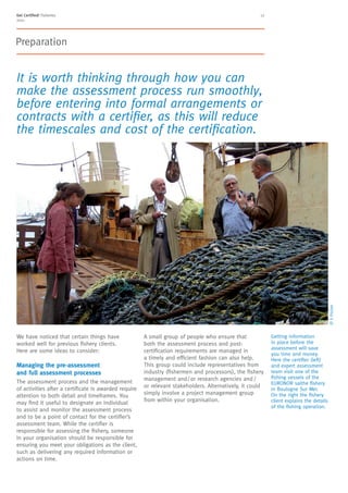 A practical guide to the MSC's fishery certification process | PDF