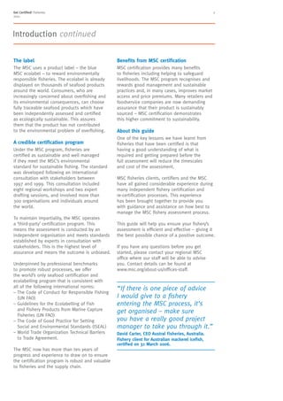 A practical guide to the MSC's fishery certification process | PDF