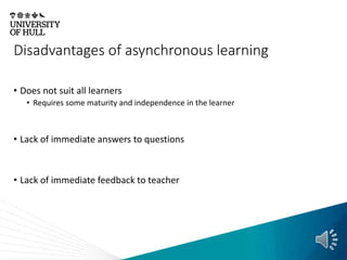 Online and asynchronous teaching and learning | PPT