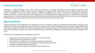 Checkmate Cloud Engineering Services in India | PPT | Free Download