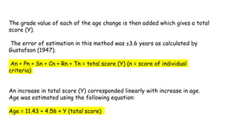 MSCIII_Forensic anthropology_age estimation using dentition.pptx