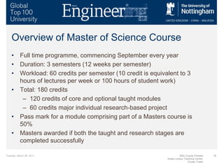 Master of Science in Civil Engineering Course Preview | PPT | Free Download
