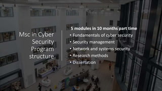 Master of Science in Cyber Security | PPTX