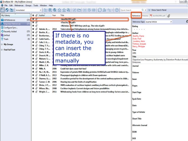 EndNote Reference Manager Introduction | PDF | Desktop Publishing ...
