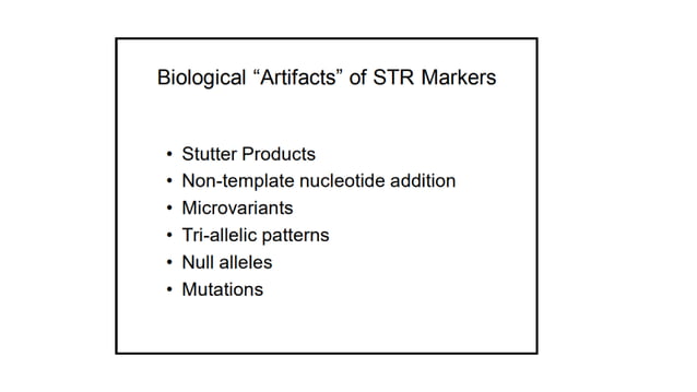 MSC IV SEMESTER_DNA Profiling - STR biology and artifacts.pdf