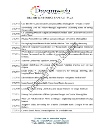 Msc java dreamweb techno solutions trichy | PDF