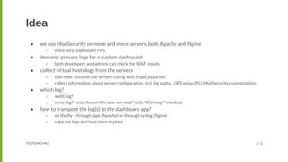 msc_logparser - ModSecurity log parser presentation @CRS Community Summit in Dublin | PPT