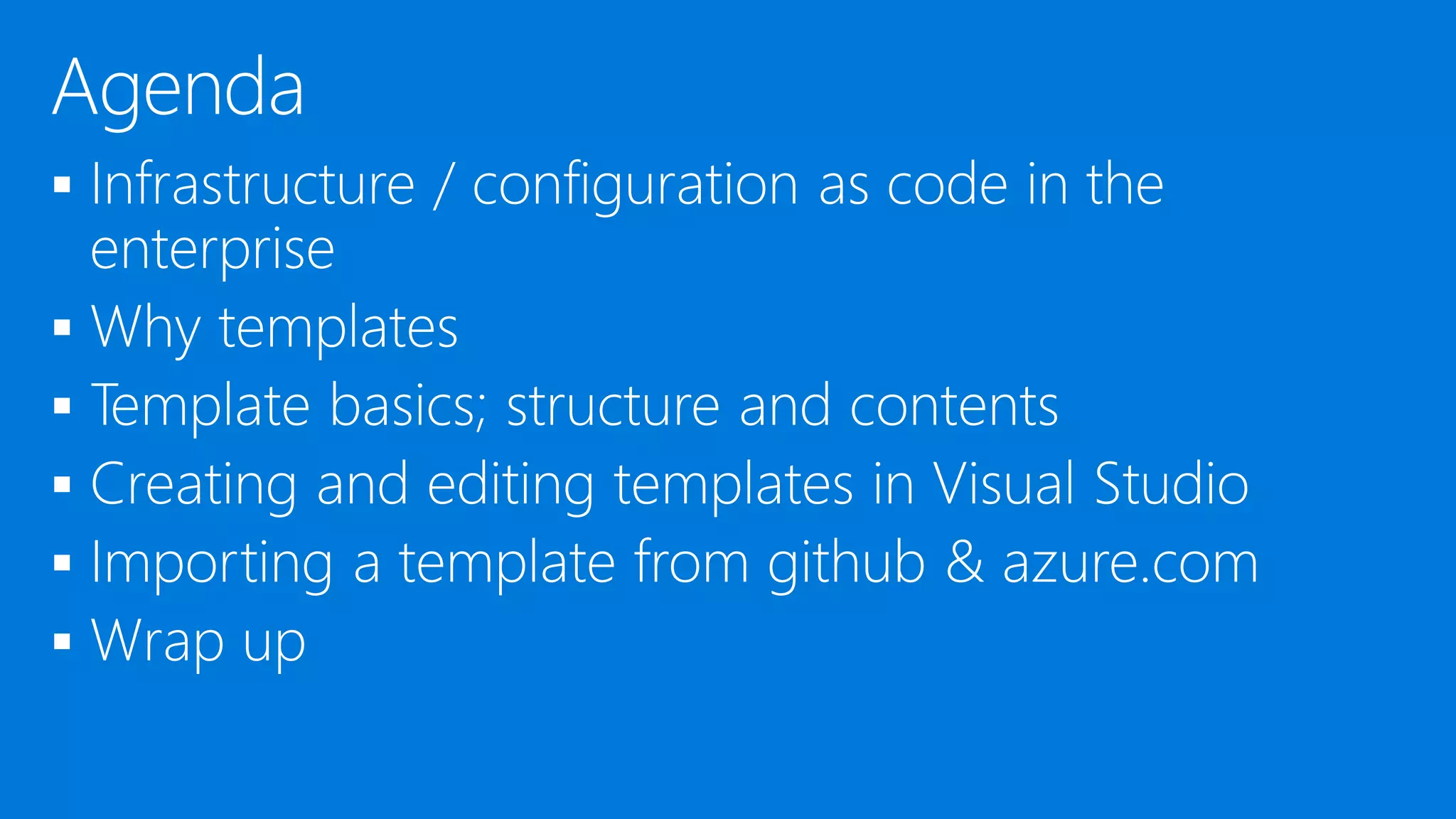 Perth MS Cloud User Group Azure Templates | PDF