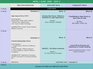 MSC Malaysia Open Source 2009 Schedule | PDF | Operating Systems | Computer Software and ...