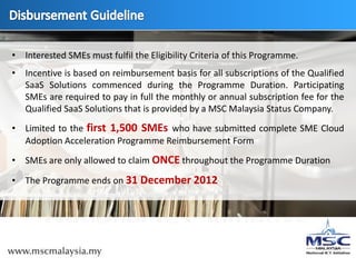 Malaysian Franchise Association - MSC Malaysia SME cloud incentive ...