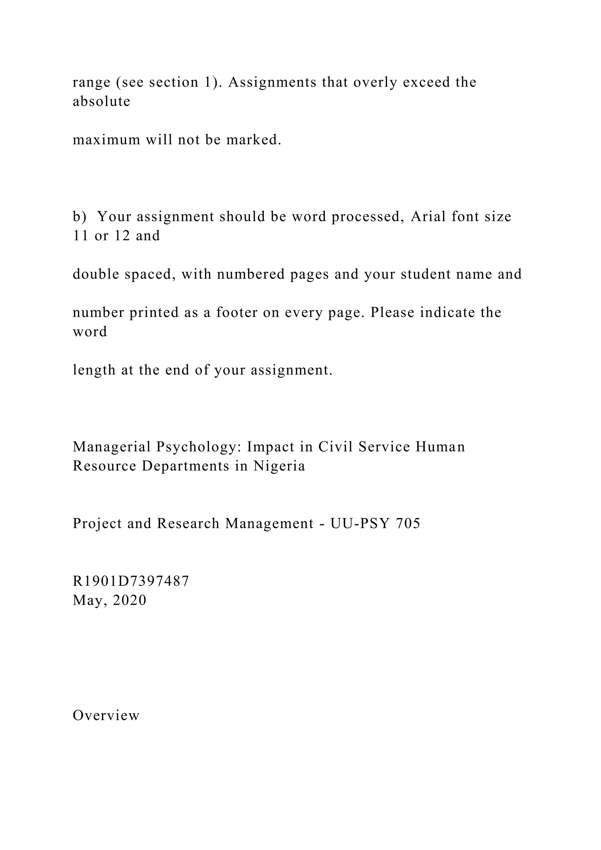 MSc Managerial Psychology Assessment Brief .docx