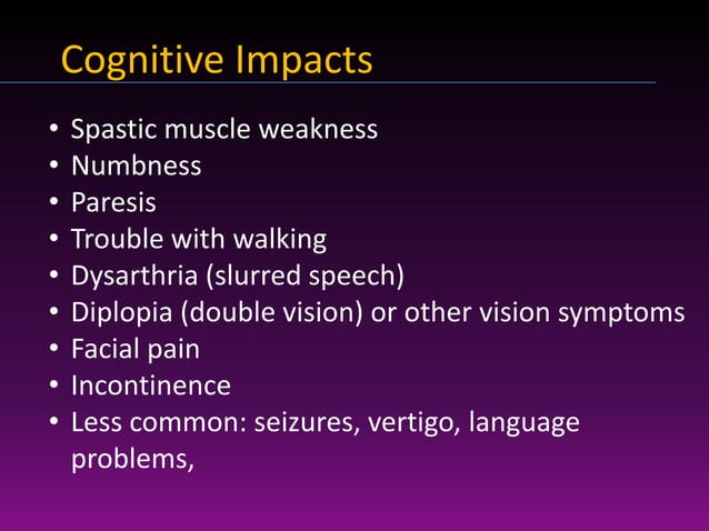 MS Cognitive issues Justin C. Koenitzer, Psy.d. | PPT