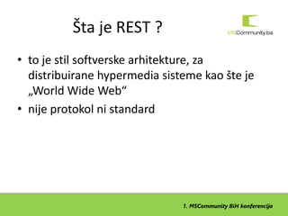 MsCommunity2012 - Developing REST API using ASP.NET Web API | PPT