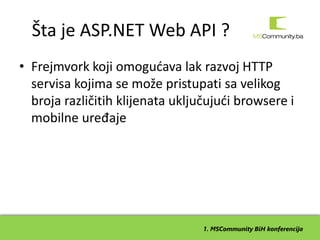 MsCommunity2012 - Developing REST API using ASP.NET Web API | PPT