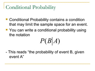 Math Studies conditional probability | PPT | Artificial Intelligence ...