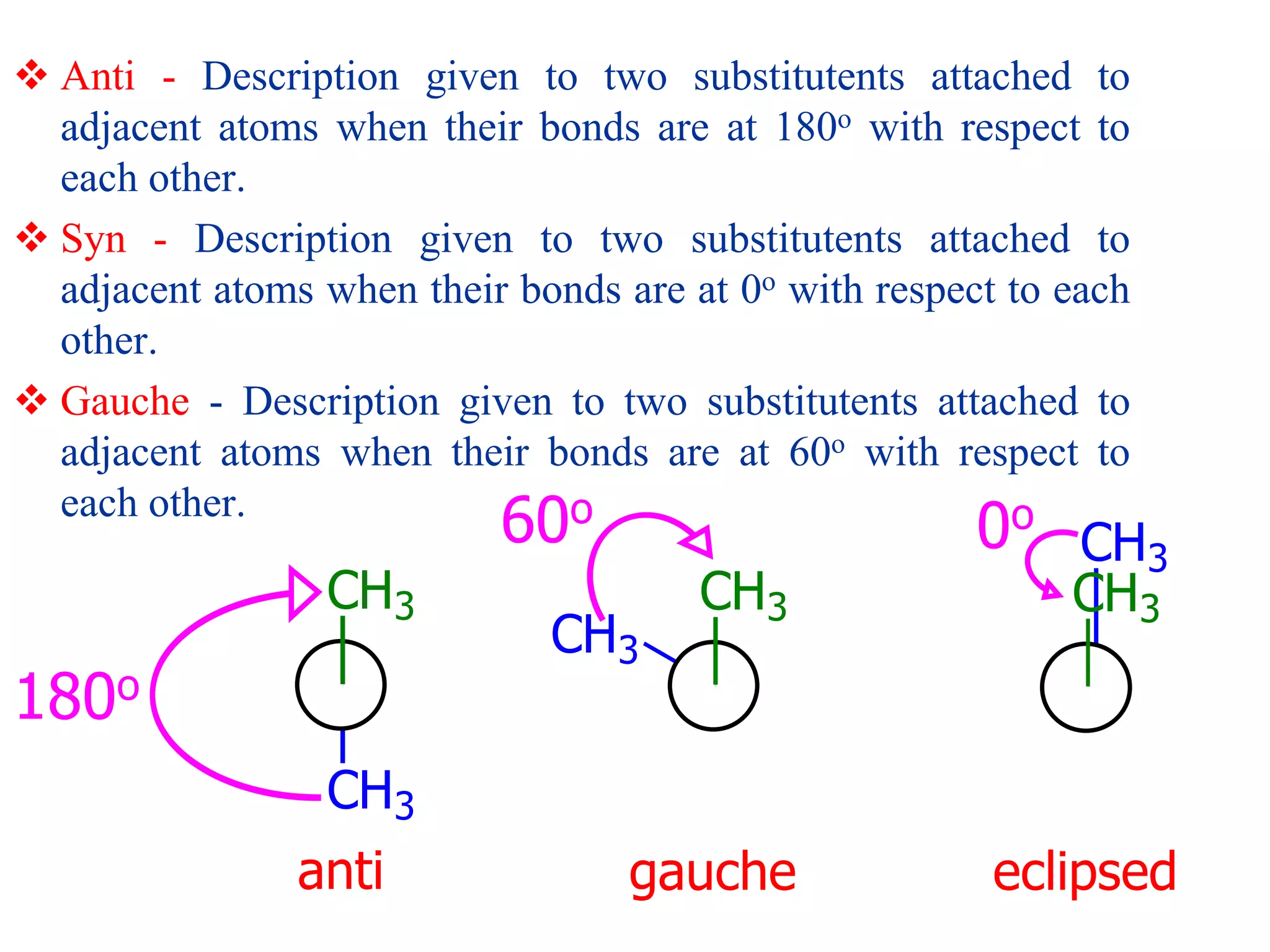 conformation | PPTX | Chemistry | Science