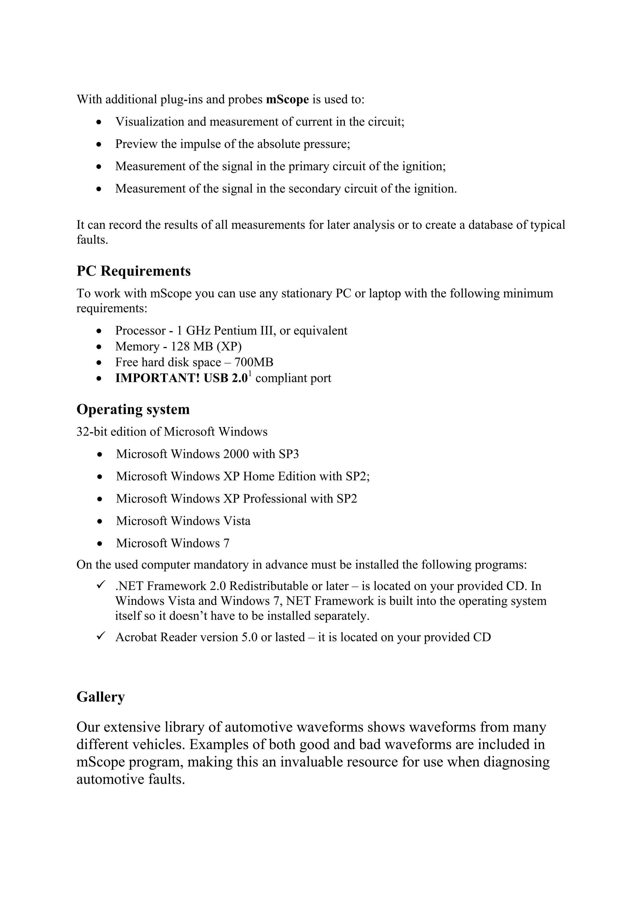 Mscope brochure EN | PDF