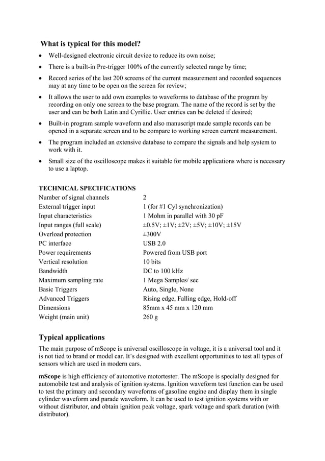 Mscope brochure EN | PDF