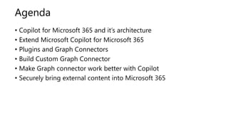 MS Copilot expands with MS Graph connectors | PPTX | Social Networking ...
