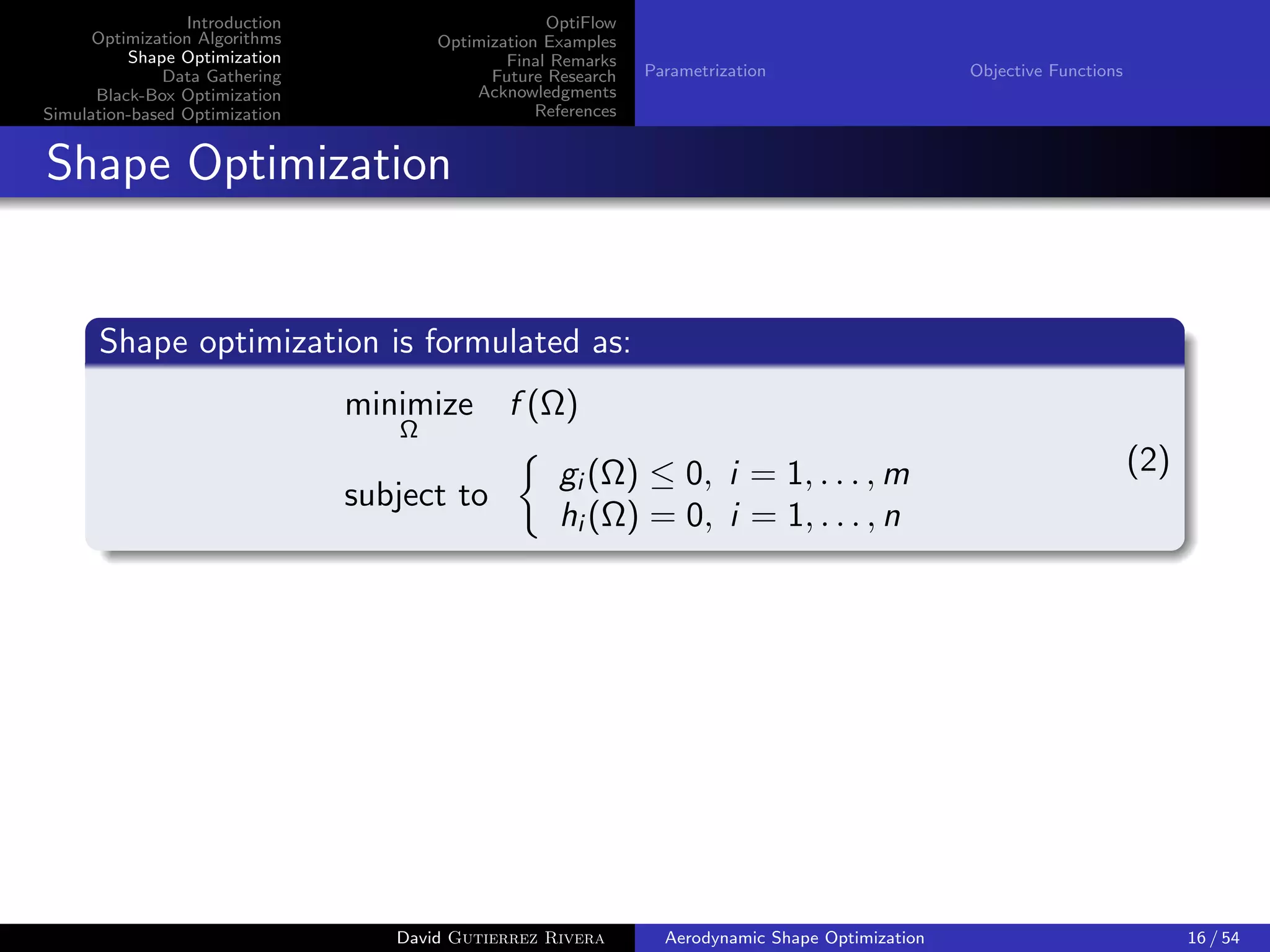 Mscp - aerodynamic shape optimization | PPT