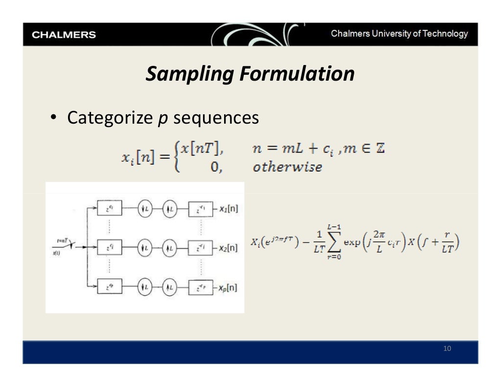 Non-Uniform sampling and reconstruction of multi-band signals