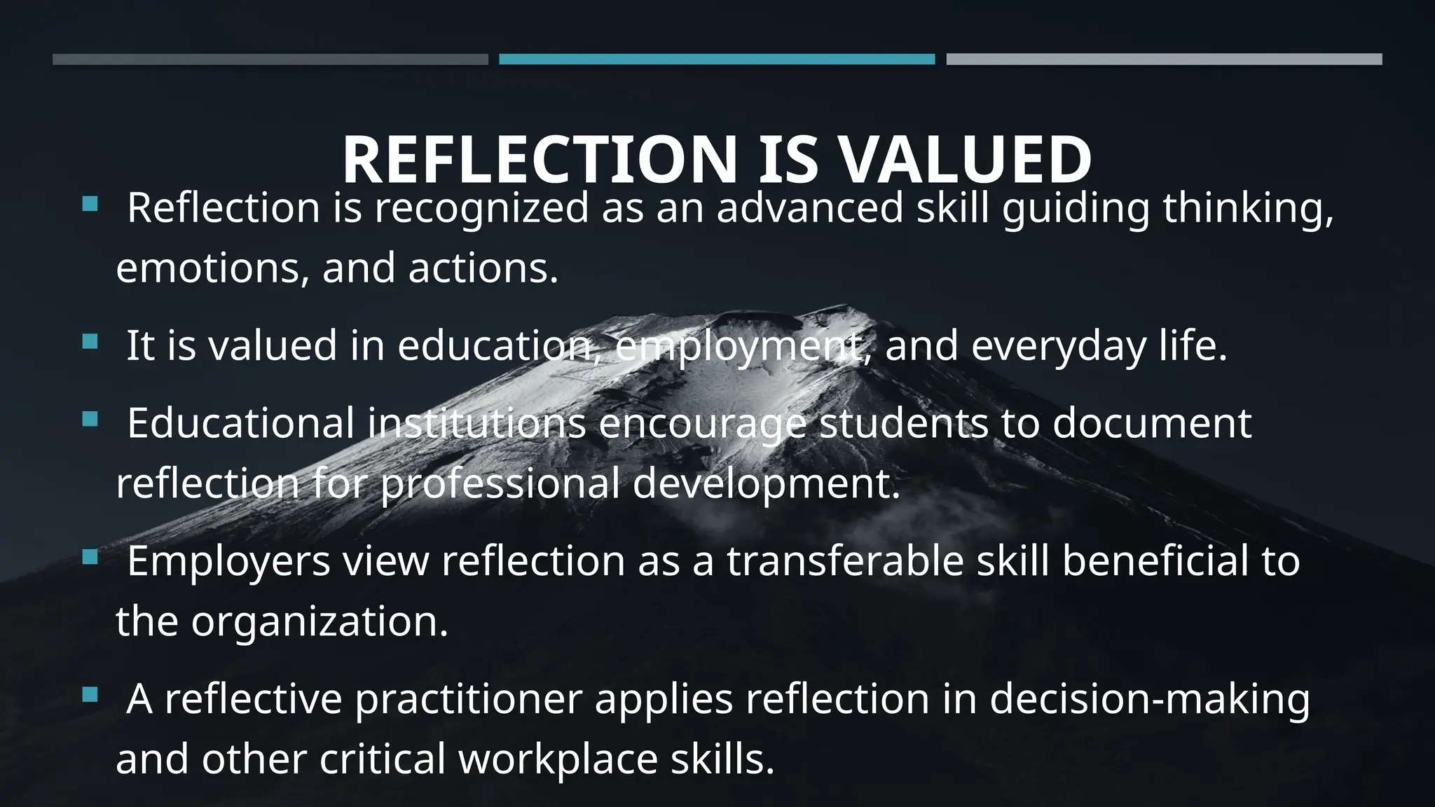 Reflection and Transition in moral science studies | PPT