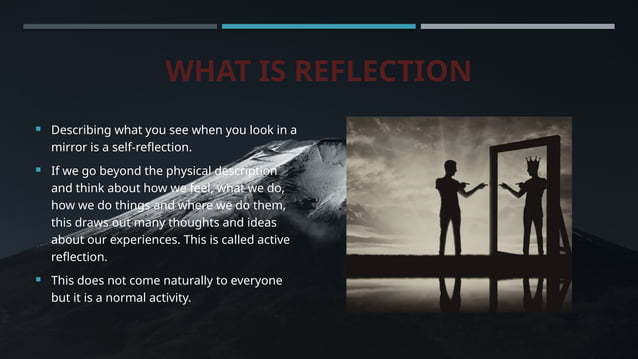 Reflection and Transition in moral science studies | PPT