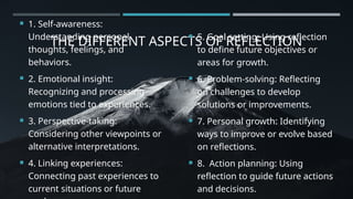 Reflection and Transition in moral science studies | PPT