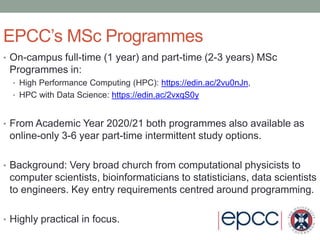 EPCC MSc industry projects | PPT