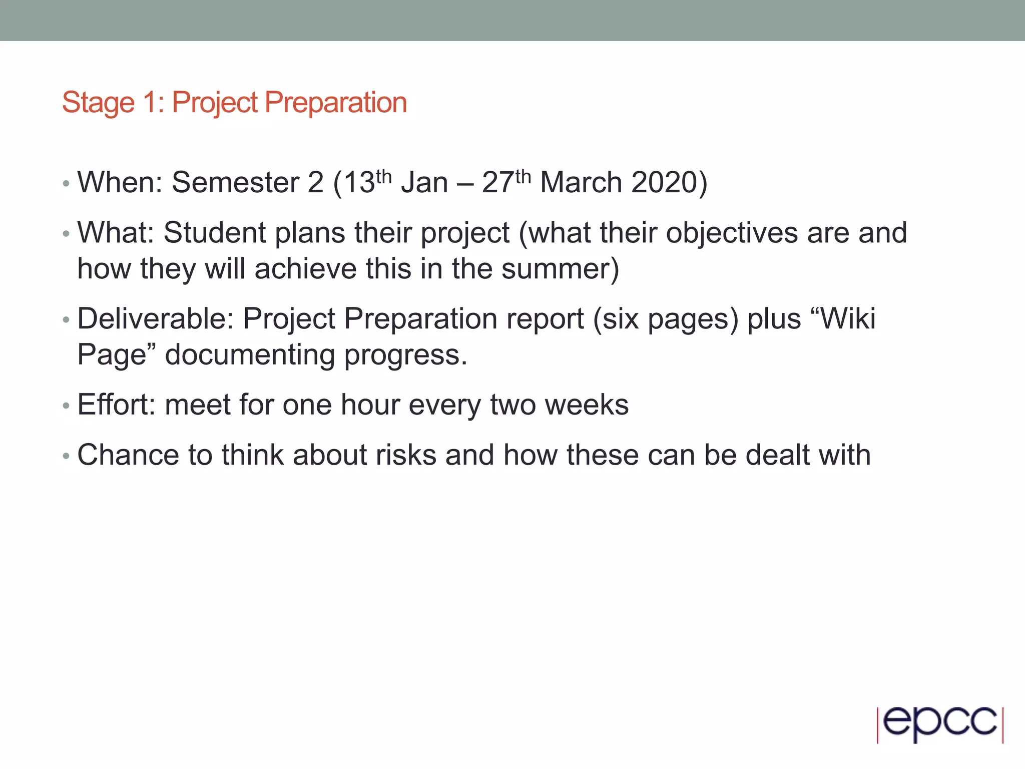 EPCC MSc industry projects | PPTX