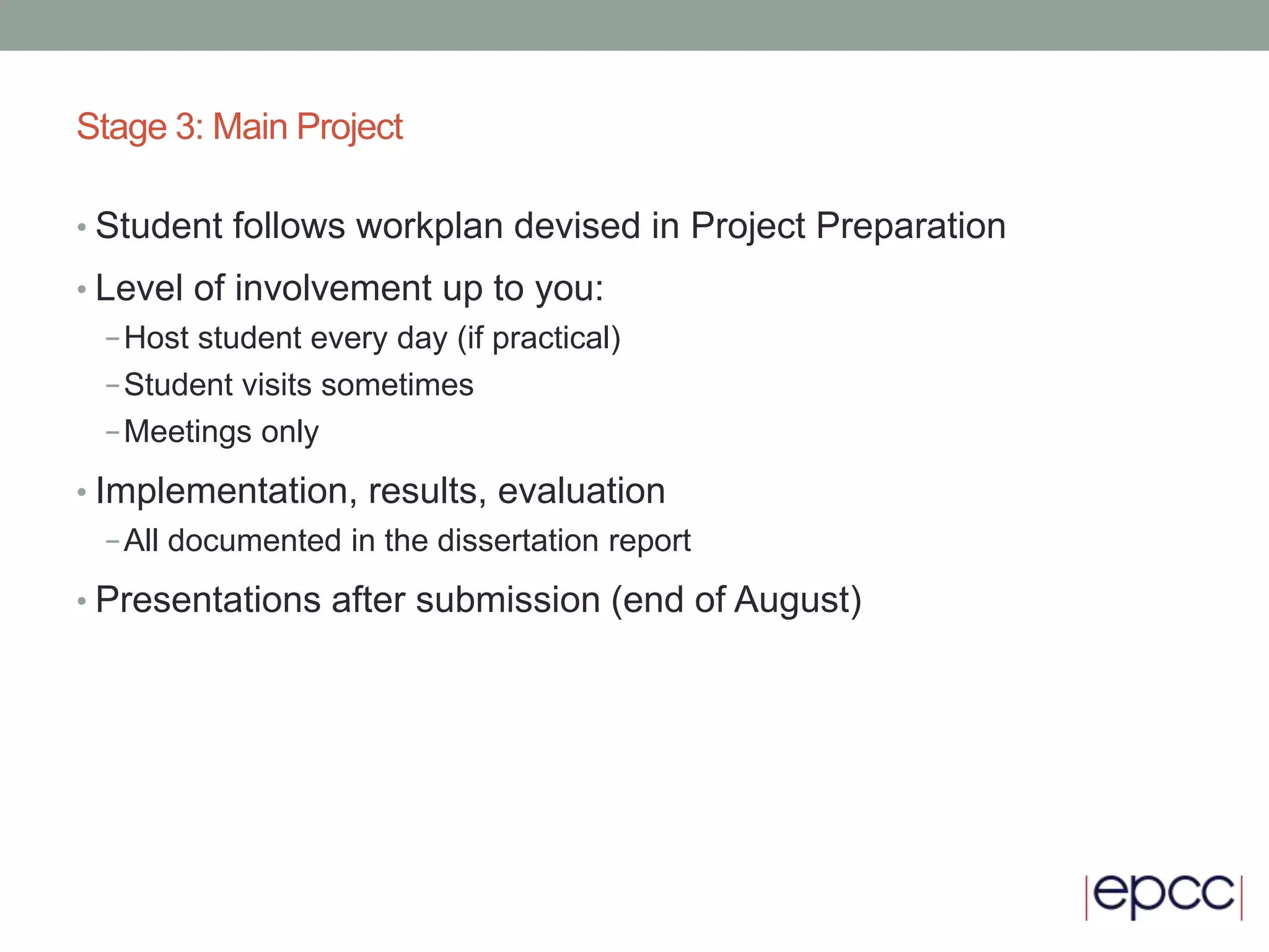 EPCC MSc industry projects | PPTX
