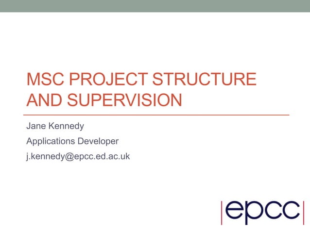 EPCC MSc industry projects | PPT
