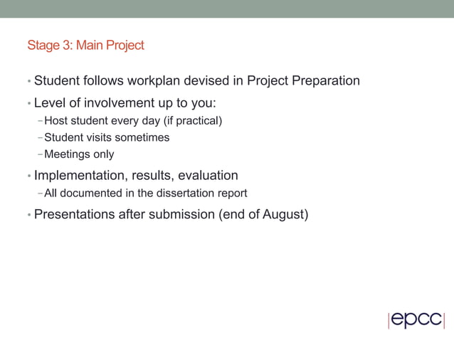EPCC MSc industry projects | PPT