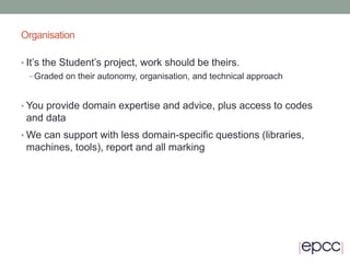 EPCC MSc industry projects | PPTX
