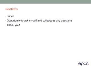 EPCC MSc industry projects | PPTX