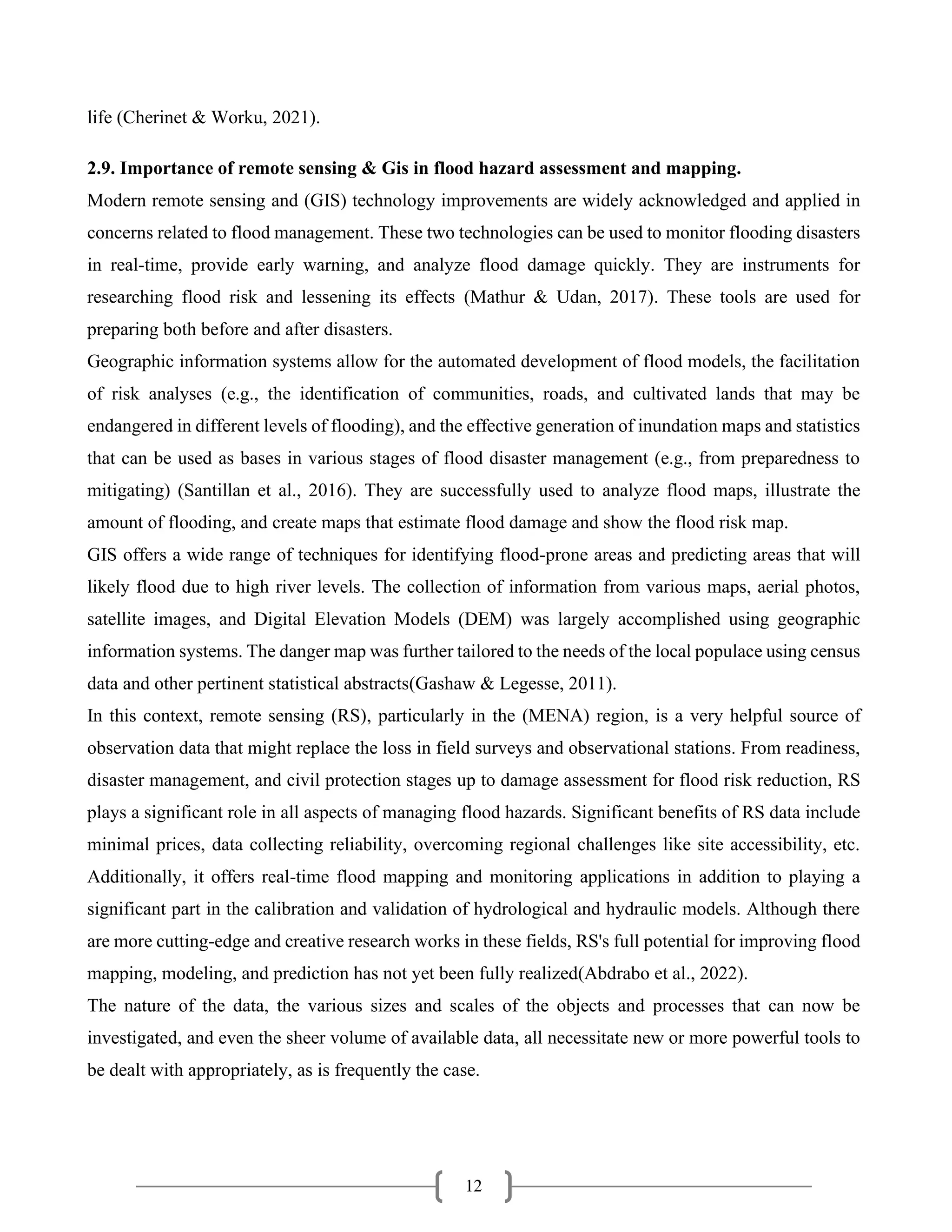 Application of GIS and Remote Sensing tool for Flood Hazard Mapping and ...