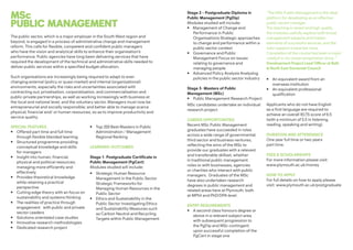 Msc Public Management | PPT