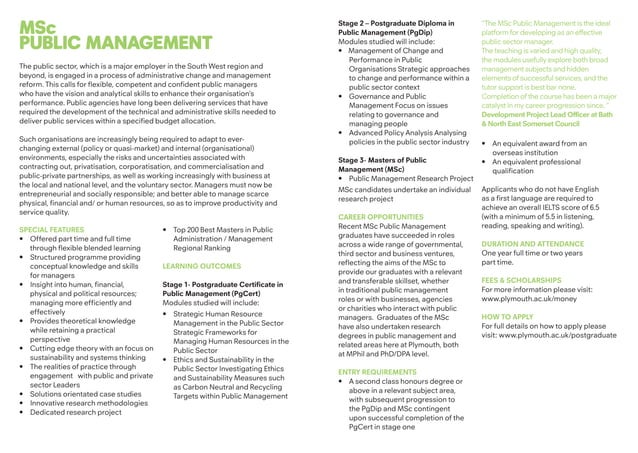 Msc Public Management | PPT