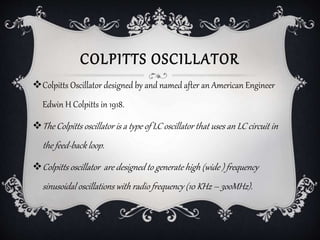 Oscillators | PPT