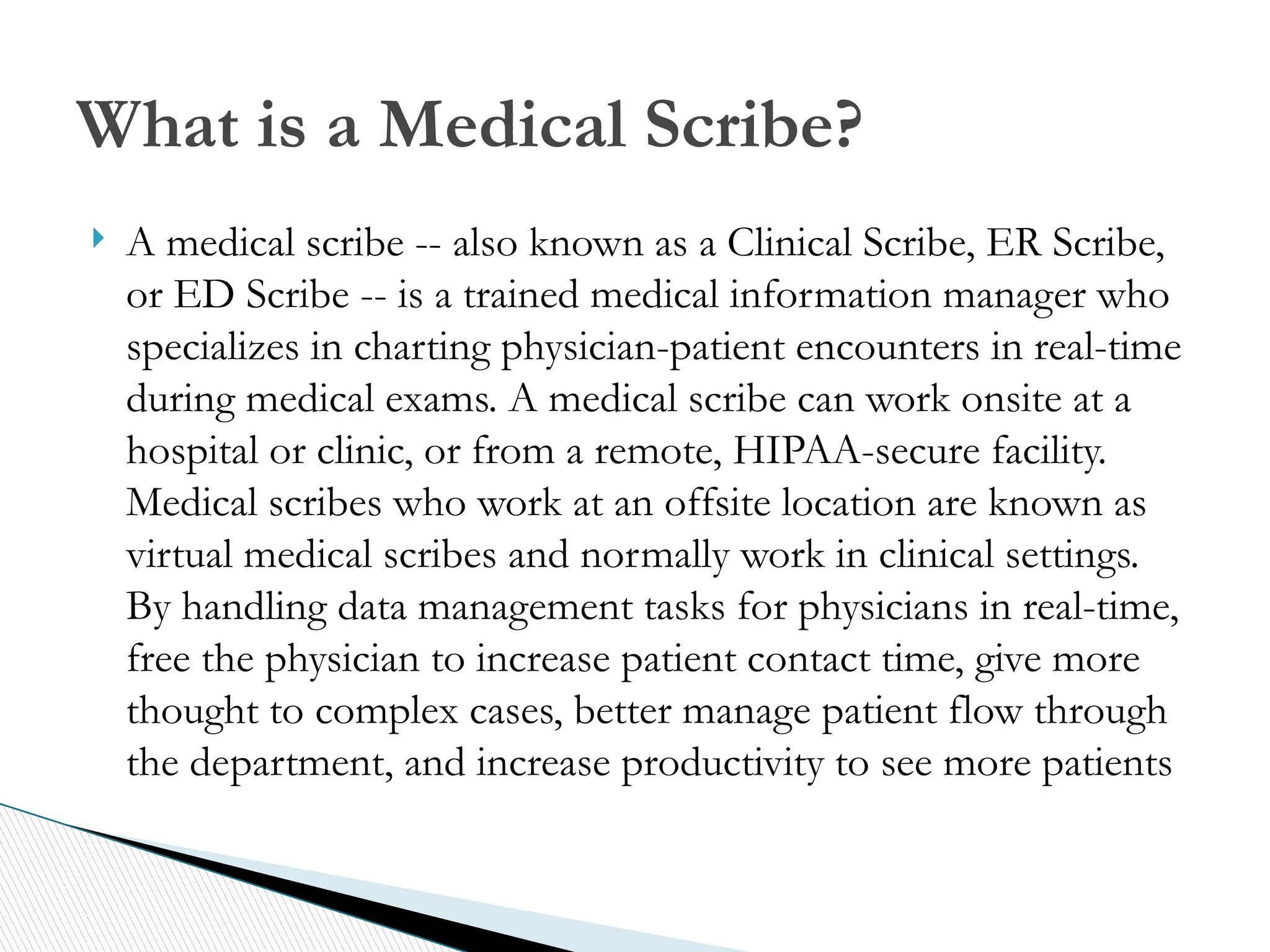 Medical Scribe/Transcription Presentation.pptx