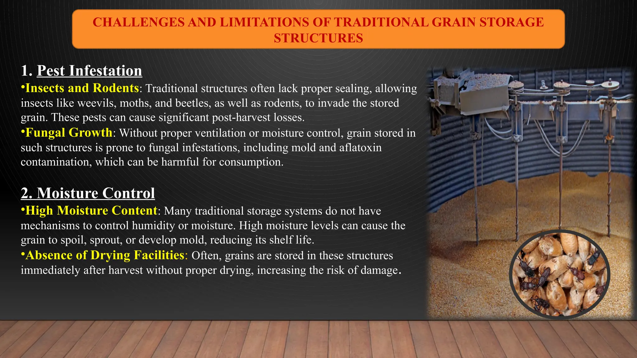 Traditional types of grain storage structures | PPTX