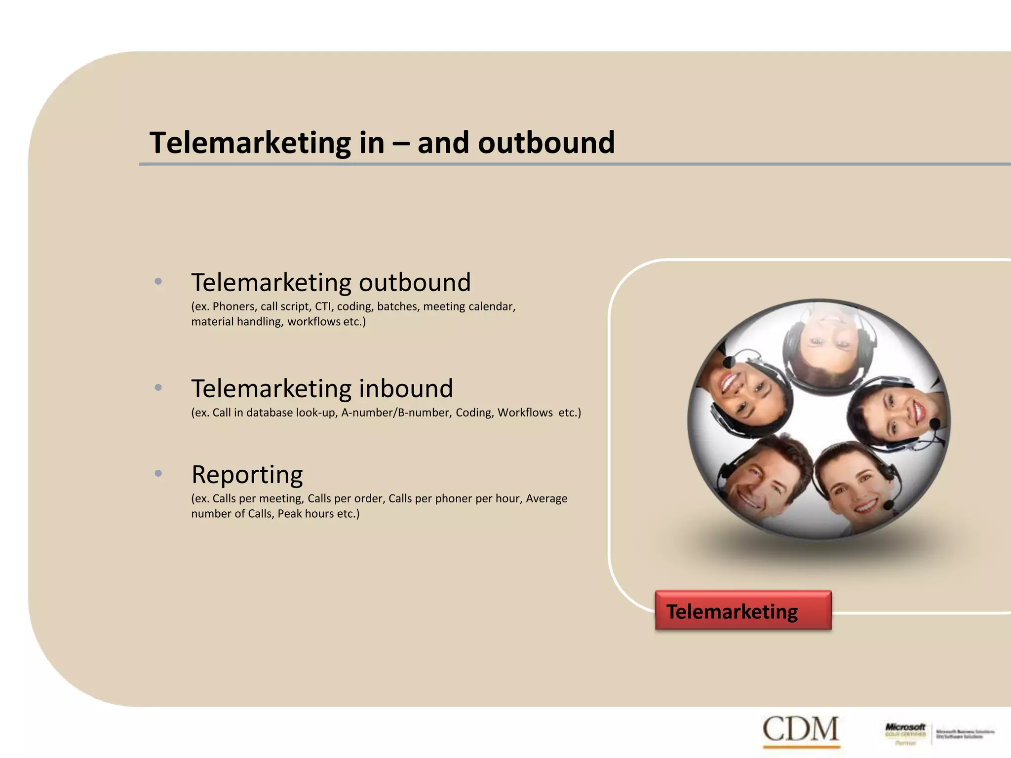 Ms crm modules telco version 1 11 | PPT