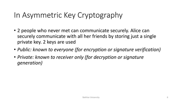 Cryptography and Network security # Lecture 5 | PPT