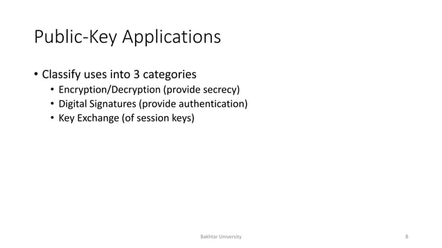 Cryptography and Network security # Lecture 5 | PPT